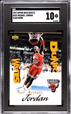 1997 upper deck Nestle slam dunk Michael Jordan sgc 10 | eBay