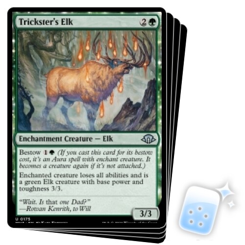 TRICKSTER'S ELK X4 Modern Horizons 3 Magic MTG MINT CARD | eBay