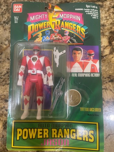 Jason Red Original 1994 MIGHTY MORPHIN POWER RANGERS Auto Morphin ...