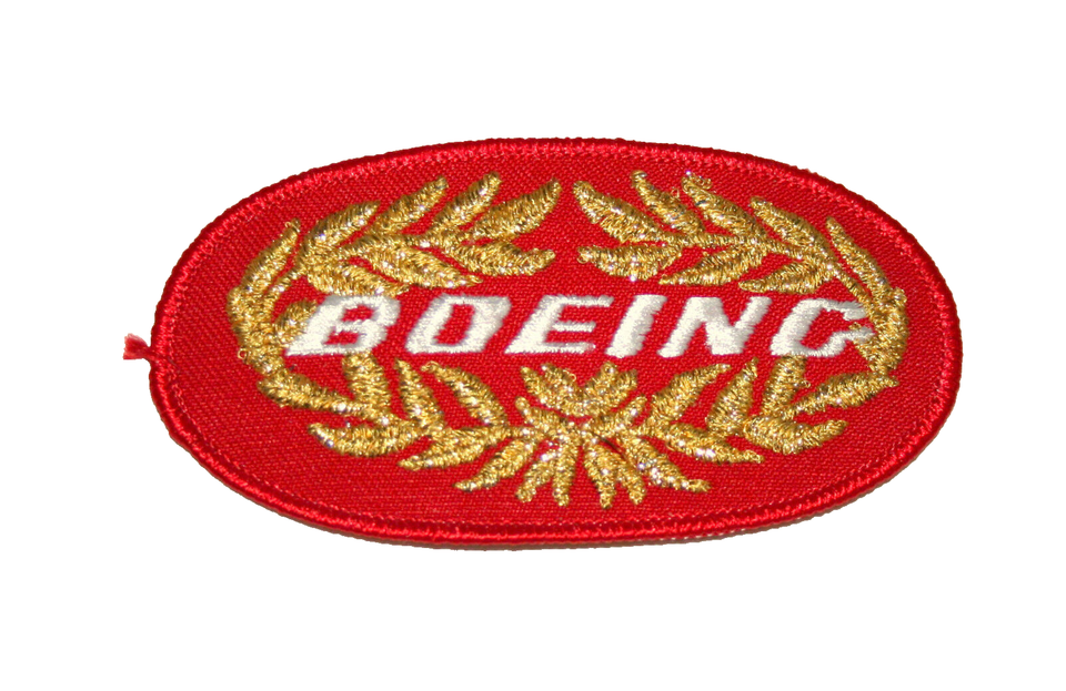 Vtg Boeing Jet Plane Airlines Aerospace 1970s Cloth Jacket Hat Patch ...