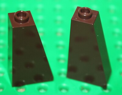 2 x Lego Dark Brown Slope 75 2 x 1 x 3 - Hollow Stud ref 4460b | eBay