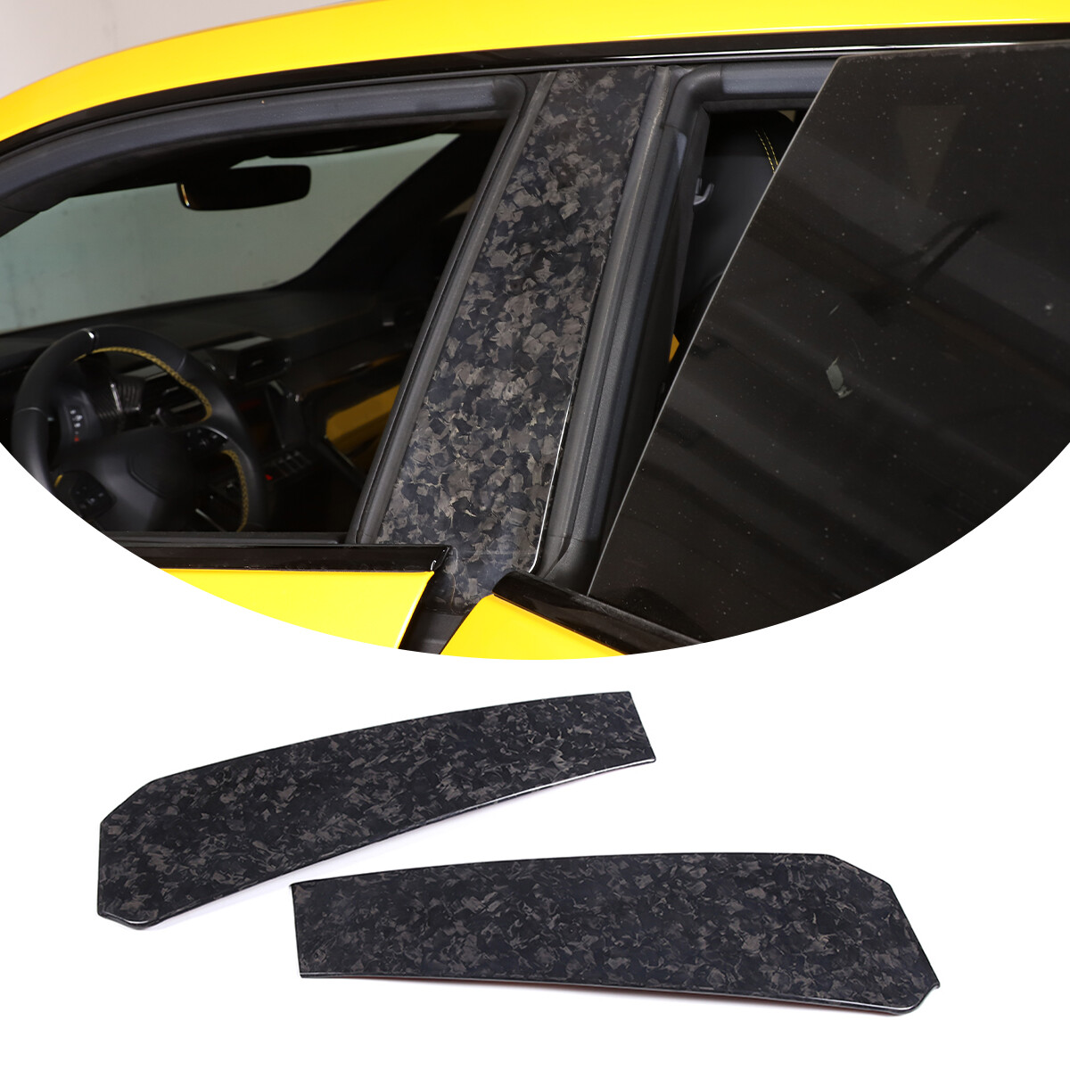 Forged Grain Car Center Pillar Panel Trim Plate For Lambor-ghini URUS ...
