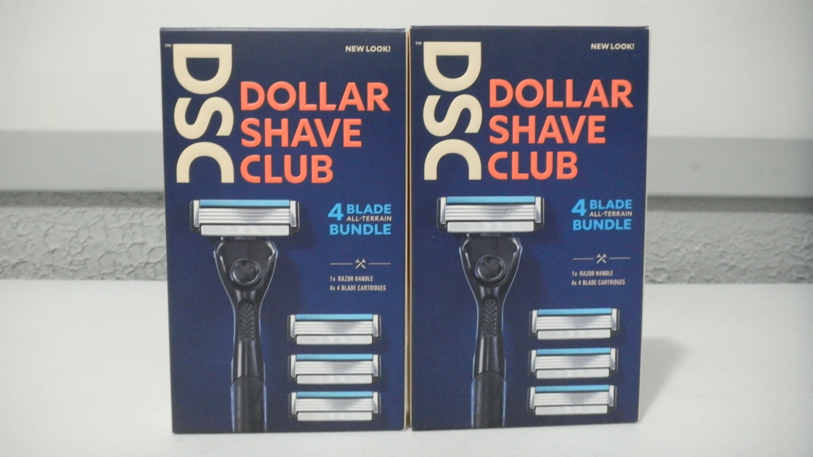 Dollar Shave Club 4-Blade Razor Bundle All-Terrain Shaving 2 Handle 8 ...