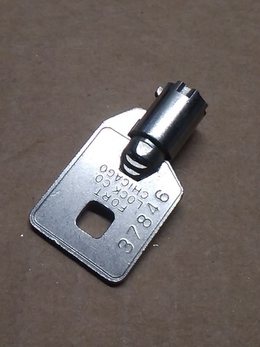 VENDING MACHINE SLOT TUBULAR BARREL KEY GEM FORT CHICAGO # 37846 | eBay