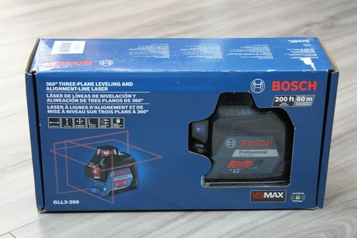 Bosch GLL3-300 360⁰ Three-plane leveling and alignment-line laser | eBay