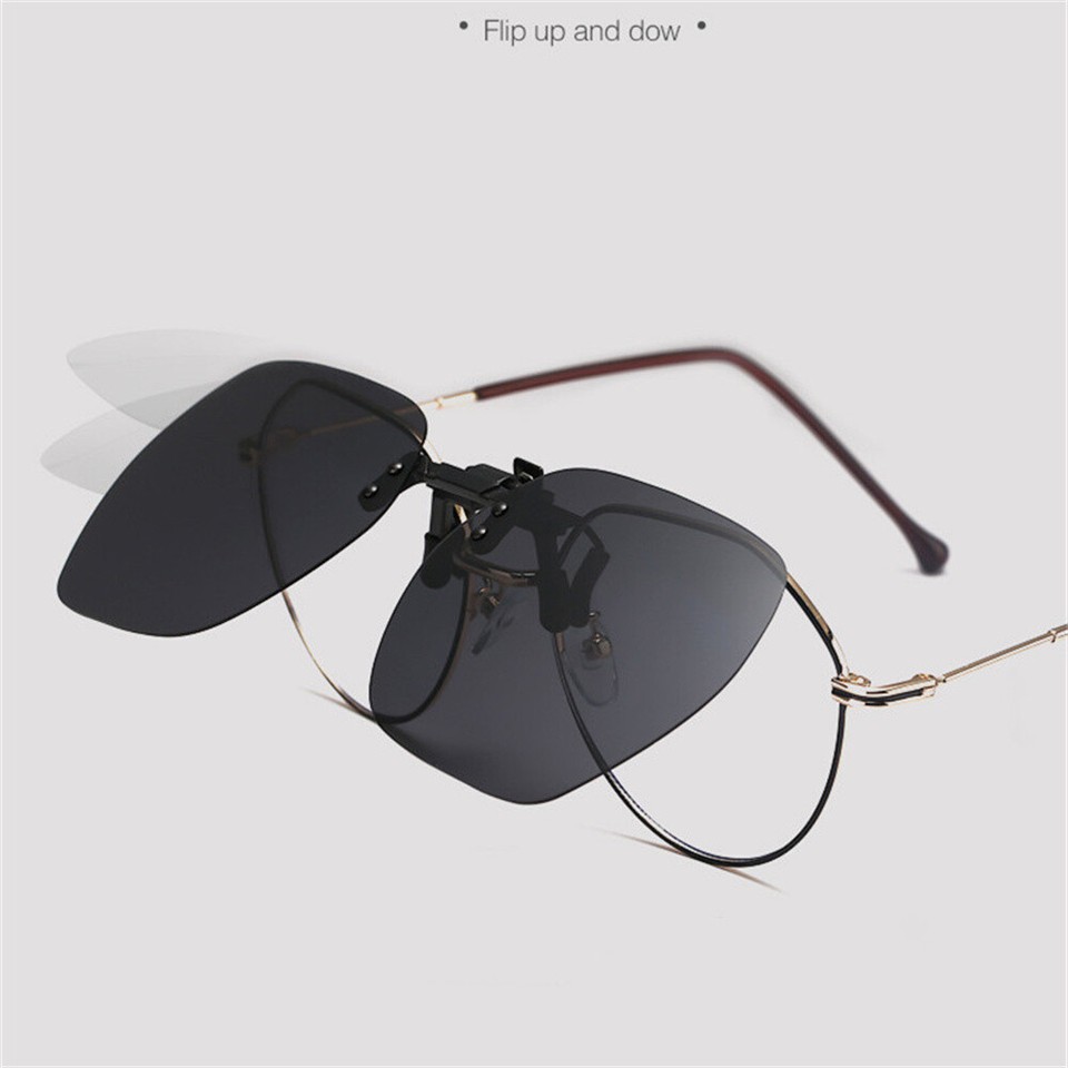 Clip on Sunglasses Polarized Flip up Spectacles Anti-Glare Unisex Eye ...
