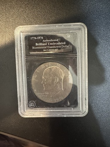 1776-1976 Eisenhower Liberty Bell Moon One Dollar US Bicentennial Coin ...