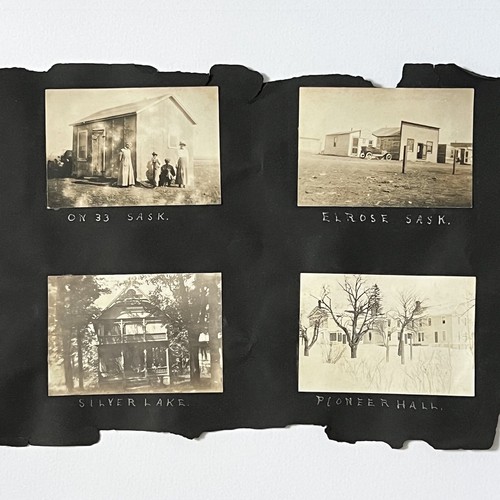 Antique Snapshot Photograph Page 8 Photos Elrose Saskatchewan Canada NS ...