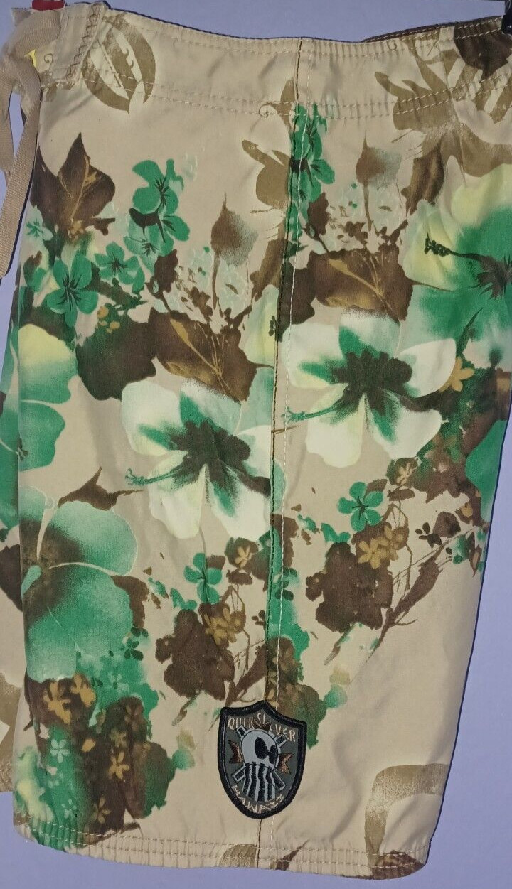 Vintage Quicksilver Hawaii Surf Trunks Board Shorts w… - Gem