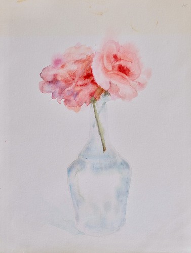 Janine Janet - Originale Malerei - Aquarell - Blumen | eBay.de