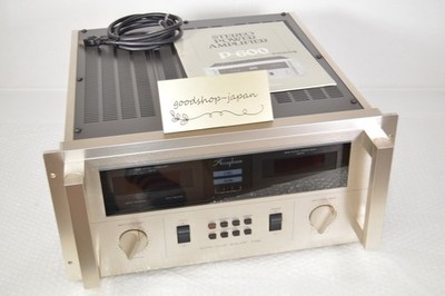 Accuphase P-600 Stereo Power Amplifier Gold Vintage Tested Excellent W ...