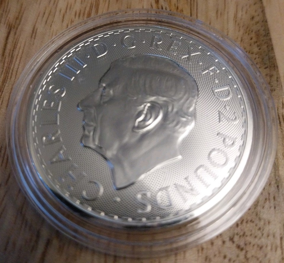 2026 King Charles III Britannia 1 oz .999 Fine Silver Bullion £2 Coin ...