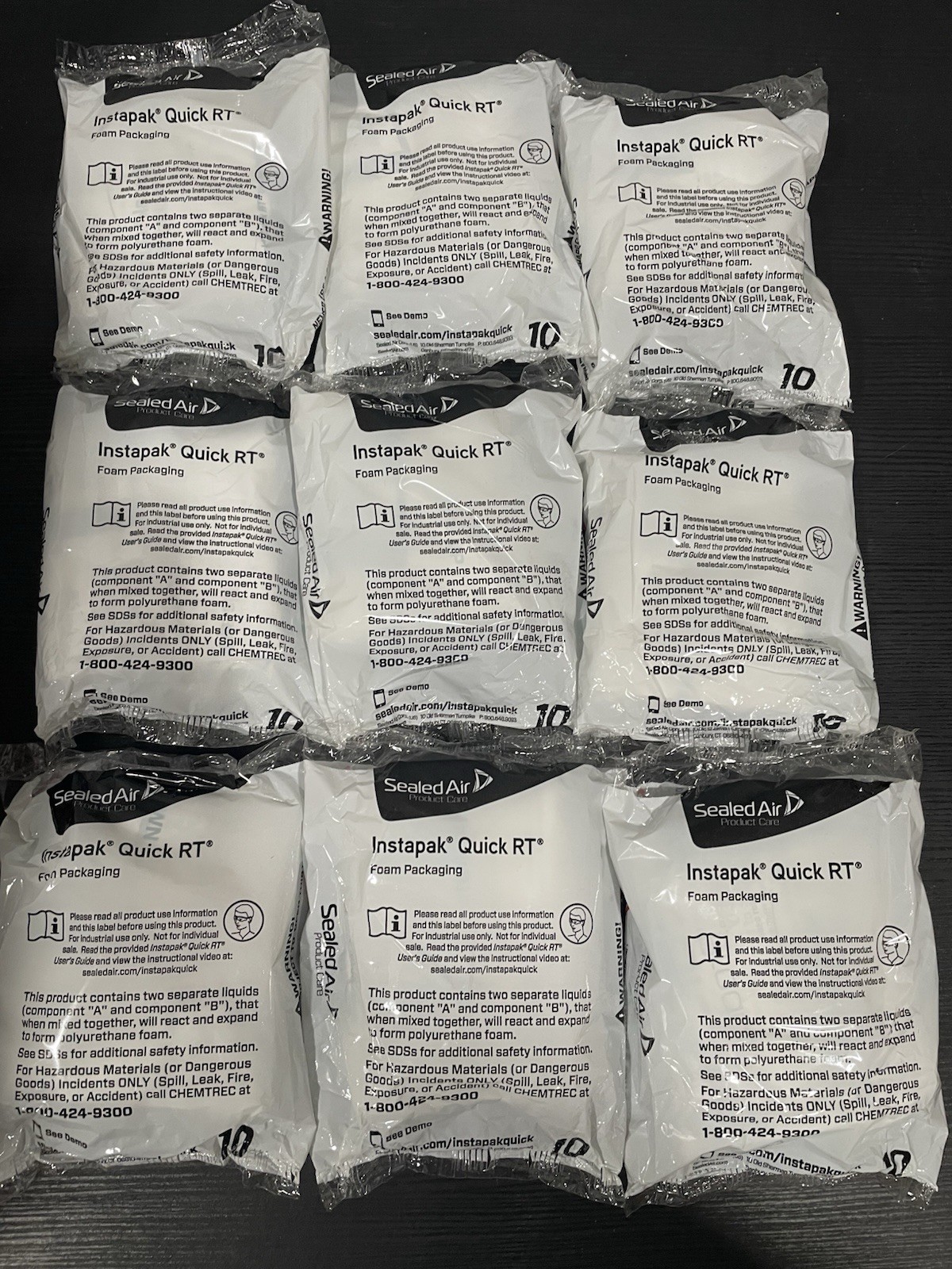 Sealed Air Instapak Quick RT #10 Expanding Foam Bags Packs