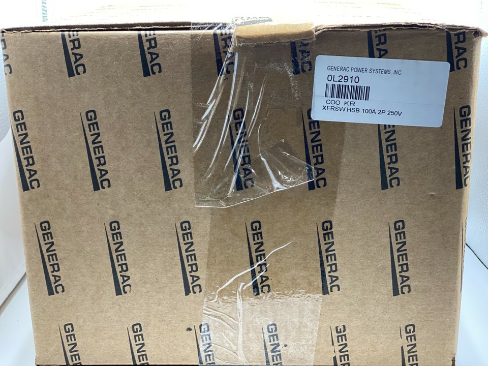 GENUINE GENERAC 0L2910 Transfer Switch Assembly Guardian 100A SAME DAY ...