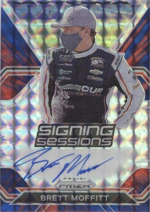 2021 Panini Prizm - Signing Sessions Brett Moffitt #S-BM Reactive Blue ...