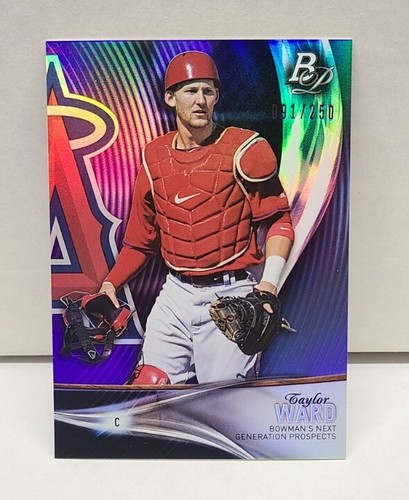 TAYLOR WARD 2016 Bowman Platinum Next Generation Prospects PURPLE /250 ...