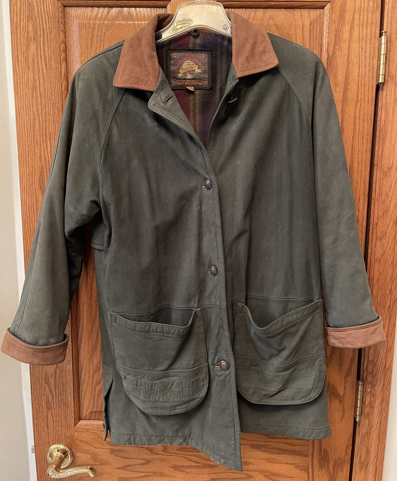 Vintage Adventure Bound Wilson Leather Coat Lined Cla… - Gem