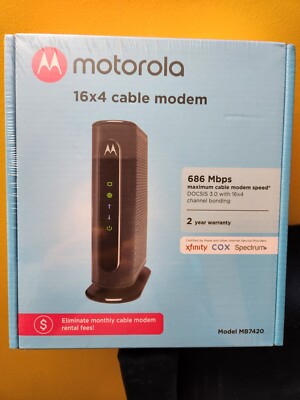 motorola 16x4 cable modem model mb7420 | eBay