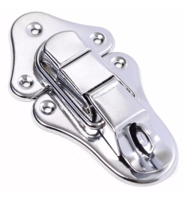 Chrome Clasp Case Clip Padlock Loop Suitcase Box Chest Trunk Latch Lock ...