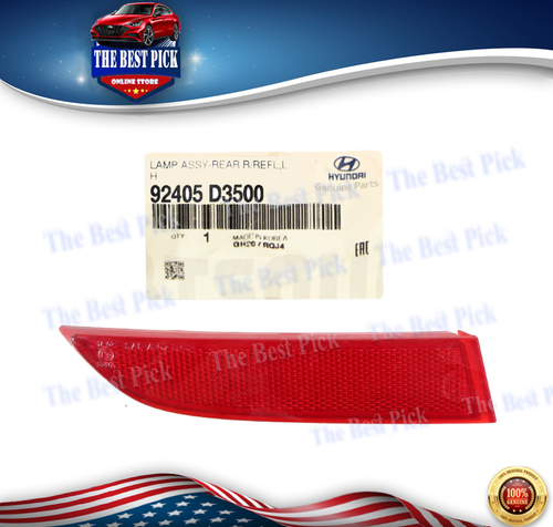 GENUINE REAR Bumper Lamp Reflector LH DRIVER Hyundai Tucson 2019-2021 ...