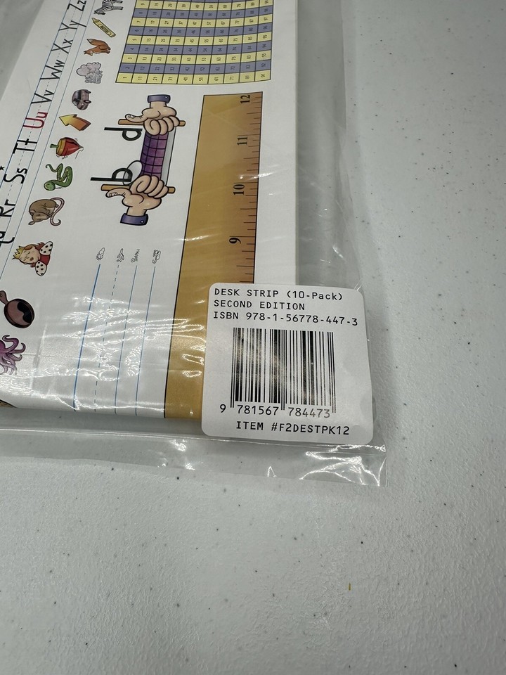 Brand New 10-Pack Fundations Name Tag Plates Phonics Handwriting Desk ...