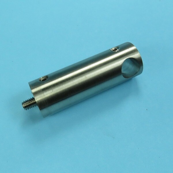 Edelstahl Querstabhalter Traversenhalter gerader Anschluss Rundstab Ø ...