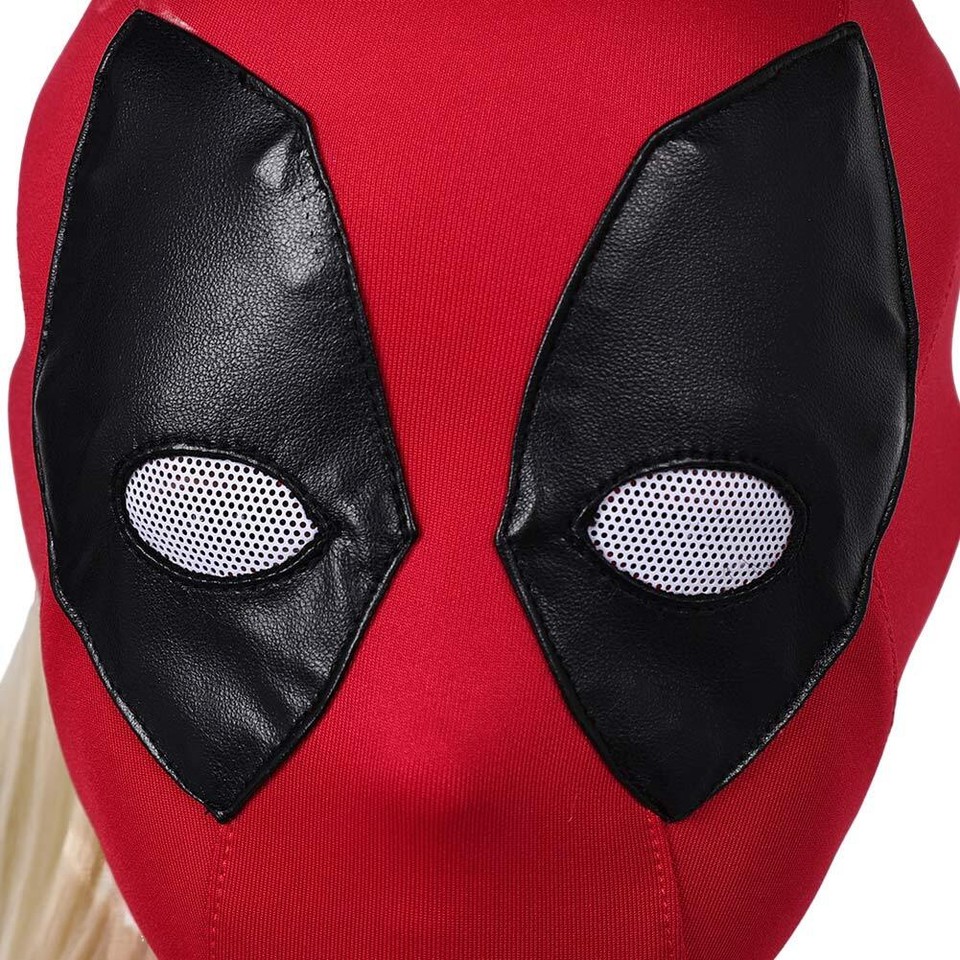 Girls Boys Dead Kids Pool Wolverine Ladypool Mask Wig Headgear Helmet ...