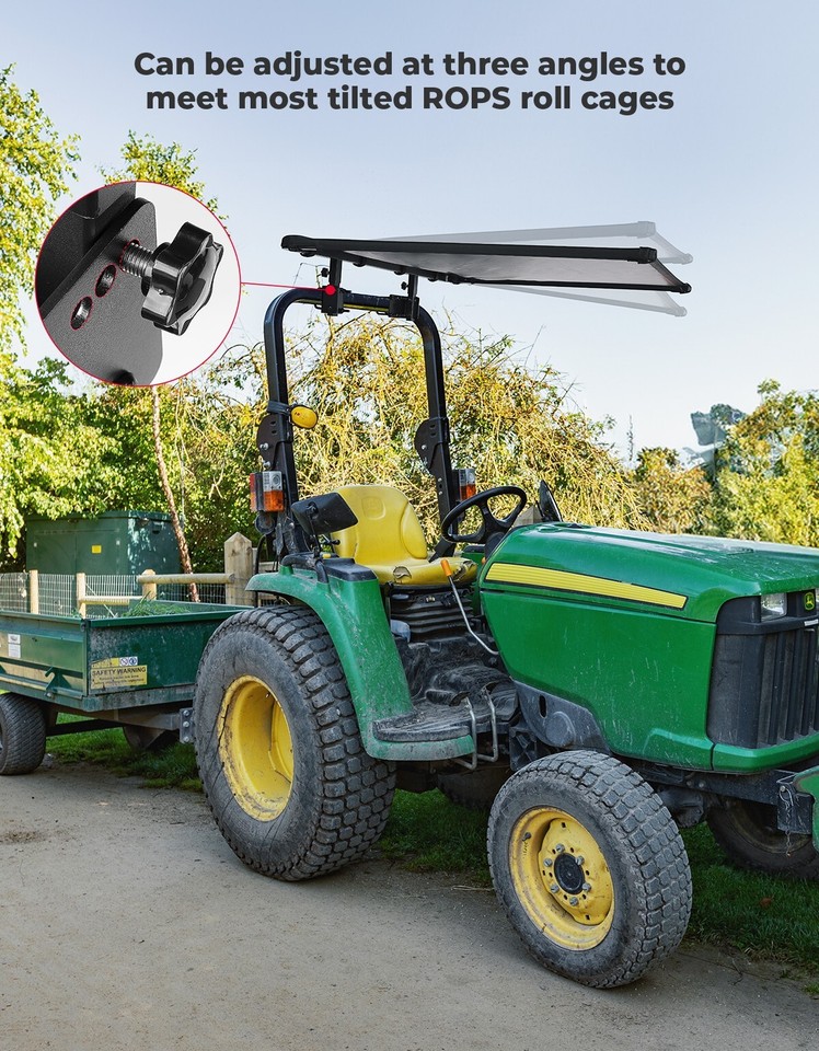 KEMIMOTO Tractor Canopy Top Mowers For John Deere Kubota 2" x 2" or 2 ...