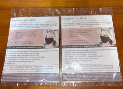 2 Damsel in Defense Reusable Face Mask | eBay