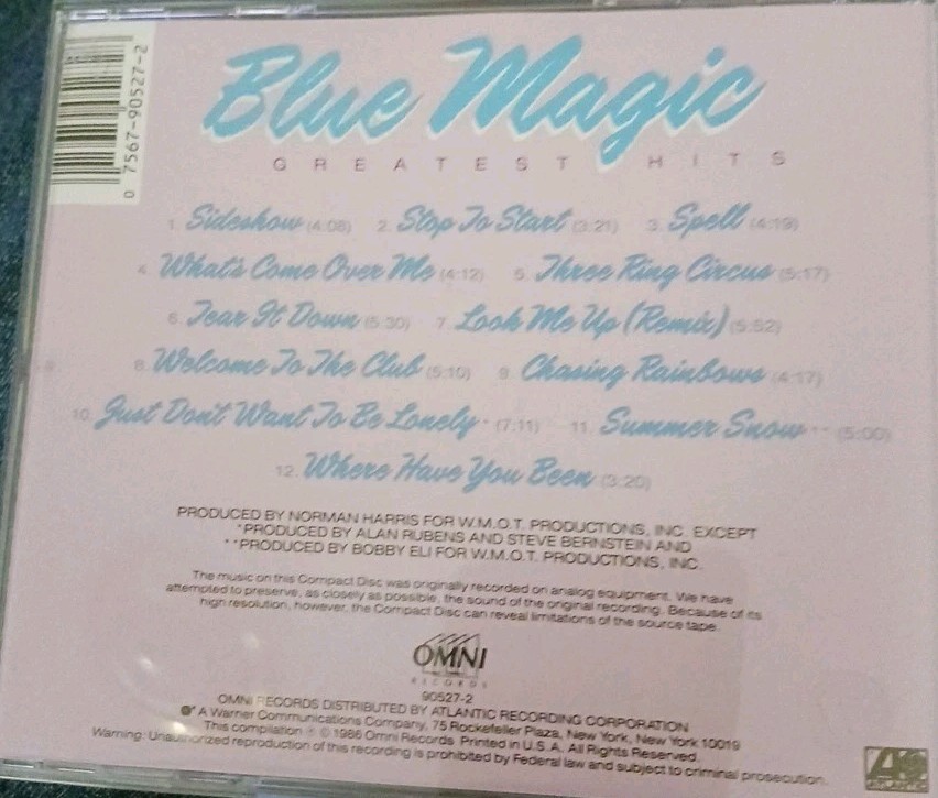 Blue Magic Greatest Hits CD OOP EXCELLENT 70s Soul Funk Sideshow Omni ...