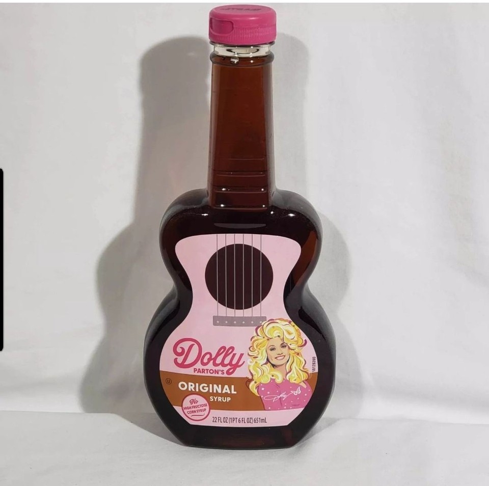 Dolly Parton Guitar Shaped Pancake Syrup 22 oz Plastic Bottle New Full ...