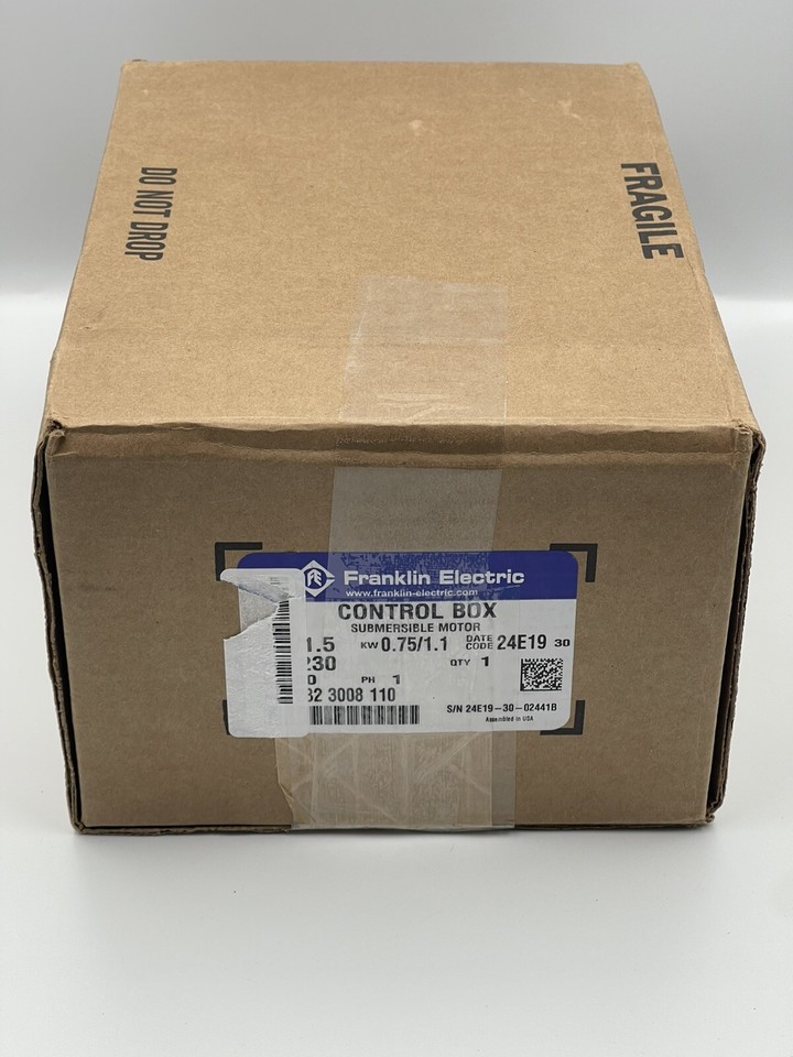 Franklin Electric Control Box 1.5 HP 230V Submersible Control Box Mo ...