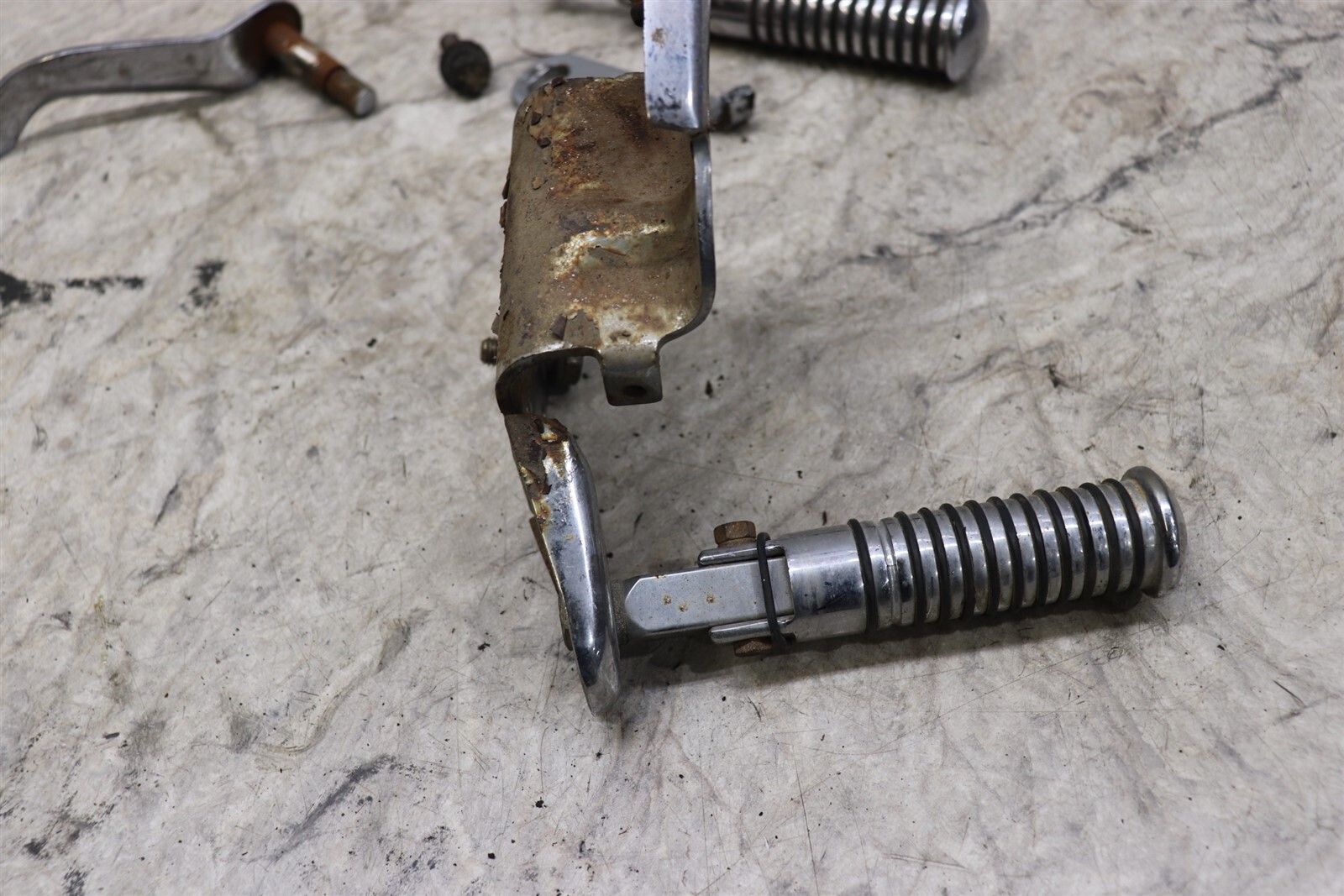 Harley-Davidson Shovelhead Evo Driver Foot Pegs Forward Control Set ...