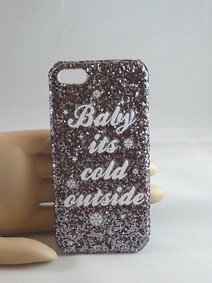 Icing Cell Phone Case Christmas Baby is Cold Outside Bling Iphone 5 USA ...