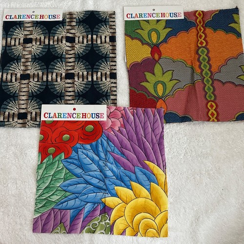 CLARENCE HOUSE Fabric Remnant Embroidery Linen Cotton Kinabalu Jimbaran ...