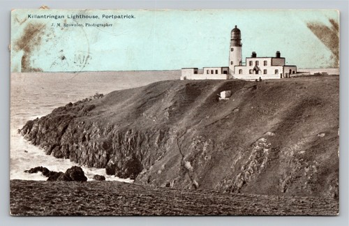 Postcard The Killantringan Lighthouse Portpatrick Scotland VTG c1904 | eBay