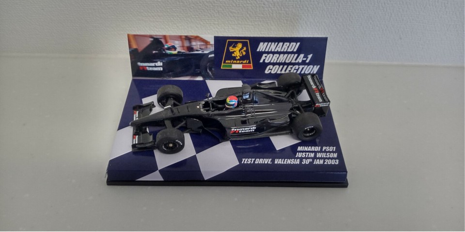 CONVERSION 1/43 Minichamps MINARDI PS01 JUSTIN WILSON TEST DRIVE 2003 ...