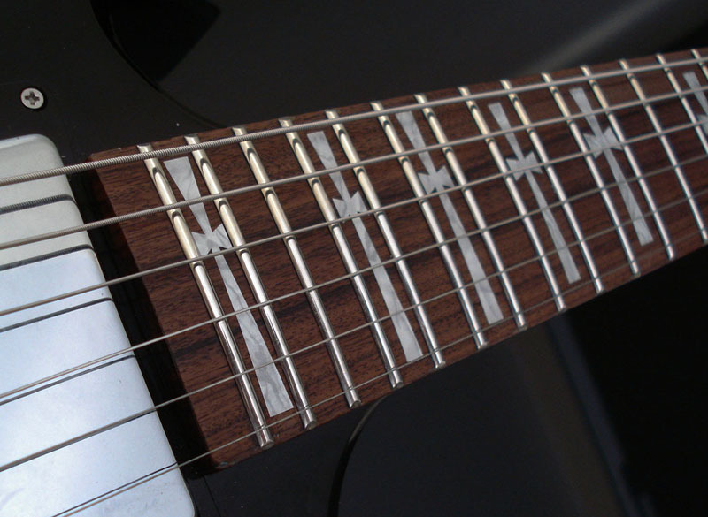 Tony Iommi Cross MOP Fret Marker Vinyl Inlay Stickers for G400 or ANY ...