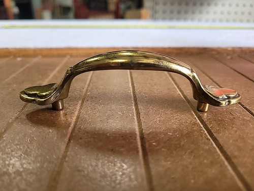 Hickory Hardware Queen Anne Polished Brass 3"cc Cabinet Handle Pull ...