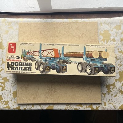 AMT Road Runner Logging Trailer Model Kit 1/25 Scale, Vintage T528 ...