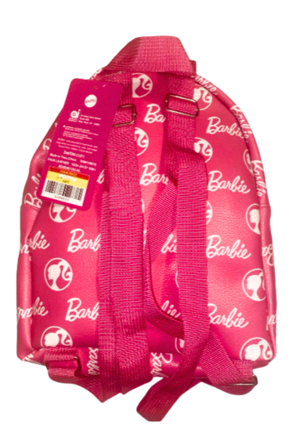 Barbie Mini Backpack Pink Faux Leather 11" | eBay
