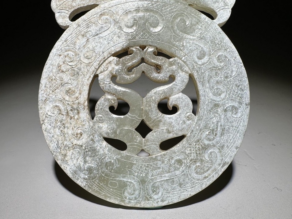 Rare Chinese Han Dy Old Jade Carved Phoenix Bird Design "Pei" Pendant L ...