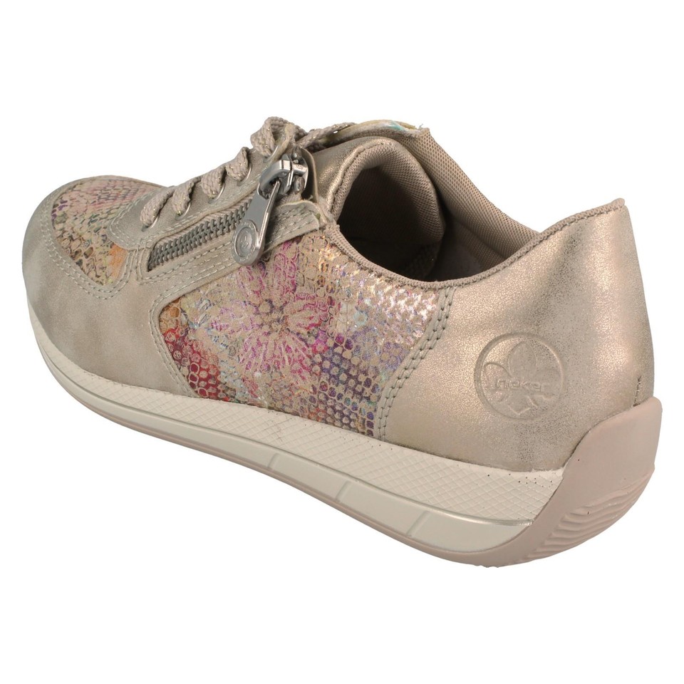 LADIES RIEKER EXTRA WIDE CASUAL MULTI LACE UP SHOES TRAINERS SIZE N1112 ...
