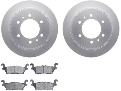For 2009-2010 Hummer H3T Brake Pad and Rotor Kit Rear Dynamic Friction ...