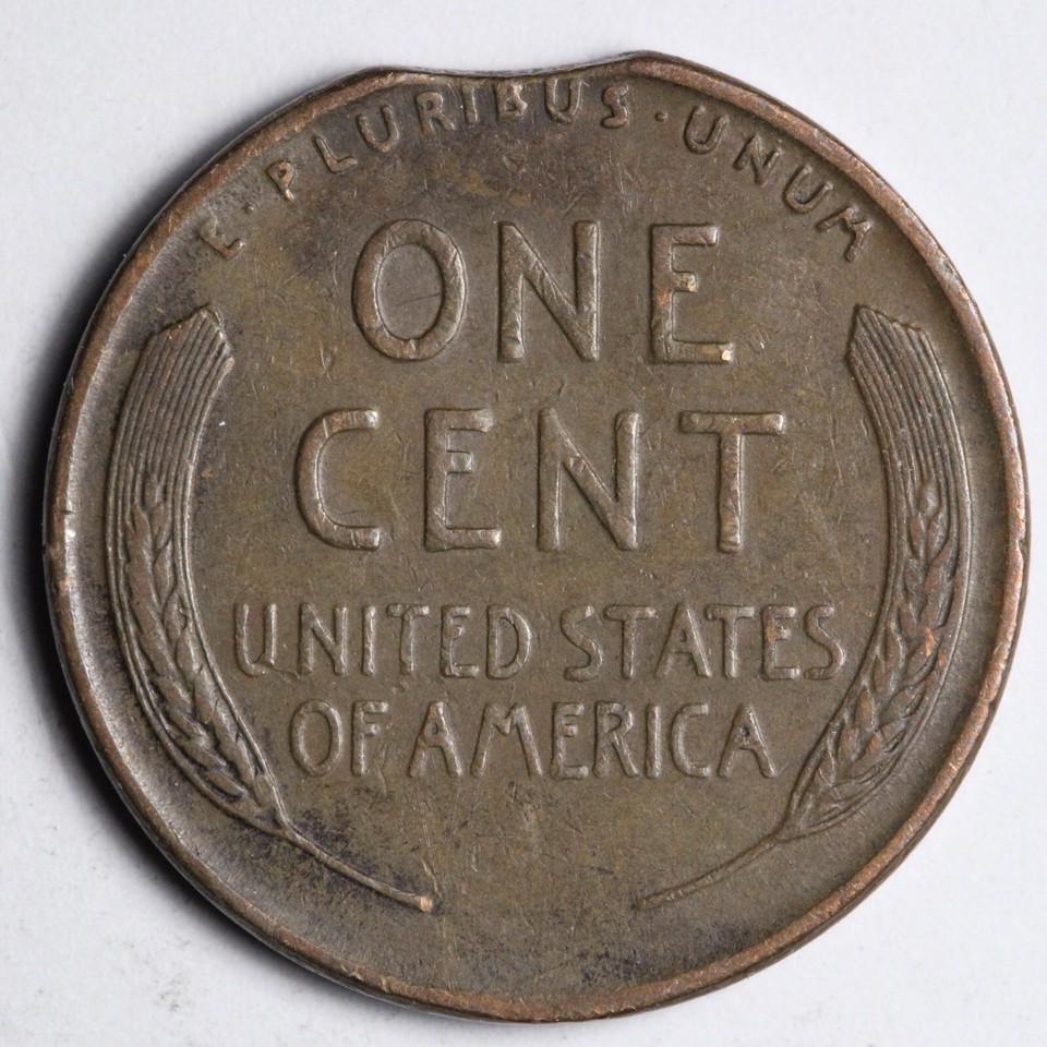 1945 Lincoln Wheat Cent Penny CLIP ERROR E202 XXC | eBay