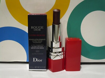 CHRISTIAN DIOR ~ ROUGE DIOR LIPSTICK ULTRA ROUGE ~ 883 ULTRA POISON ...