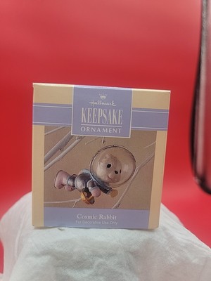 Hallmark 1992 Cosmic Rabbit astronaut bunny spring easter Ornament | eBay