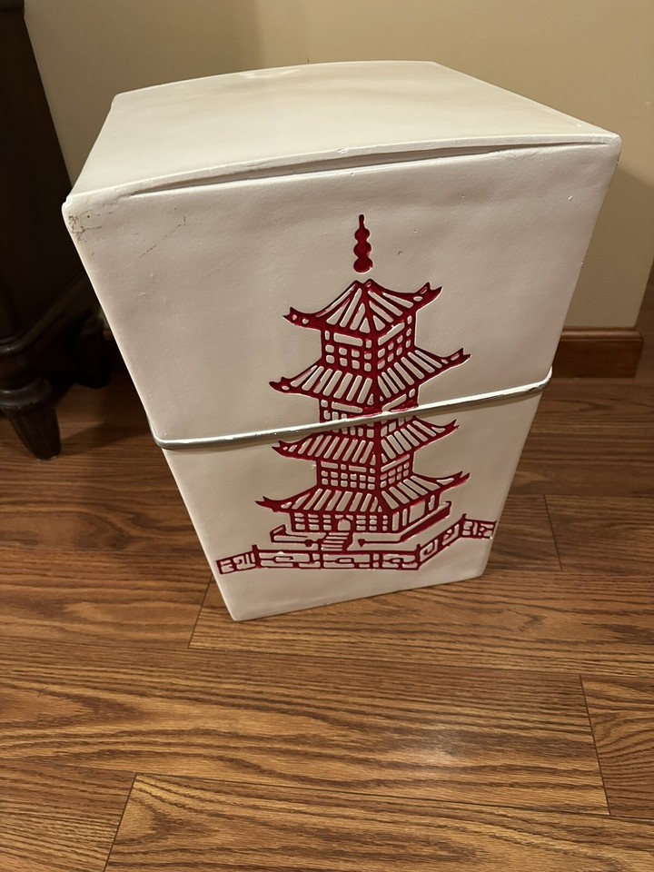 Homegoods Viral Chinese Take Out Food Container Stool Table FREE SHIP ...