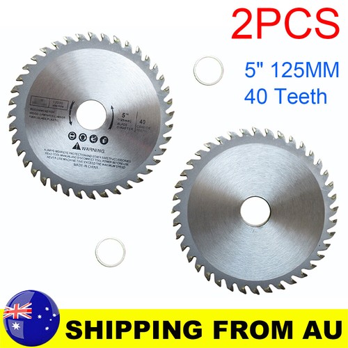 2PCS 5" Inch Wood Cutting TCT Circular Saw Blade Disc 125mm x 40 Teeth ...