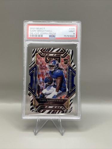 2021 SELECT GARY BRIGHTWELL RC 295 DIE CUT ZEBRA PRIZM PSA 9 NEW YORK ...